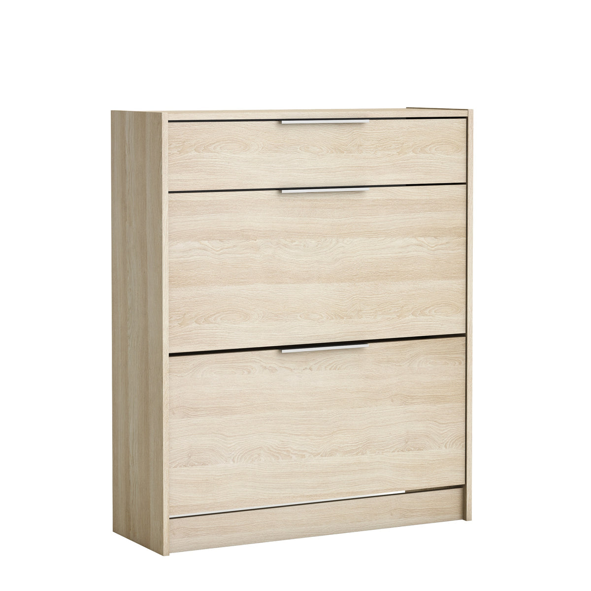 Chad 2 Door 1 Drawer Oak Shoe Cabinet – FurniComp
