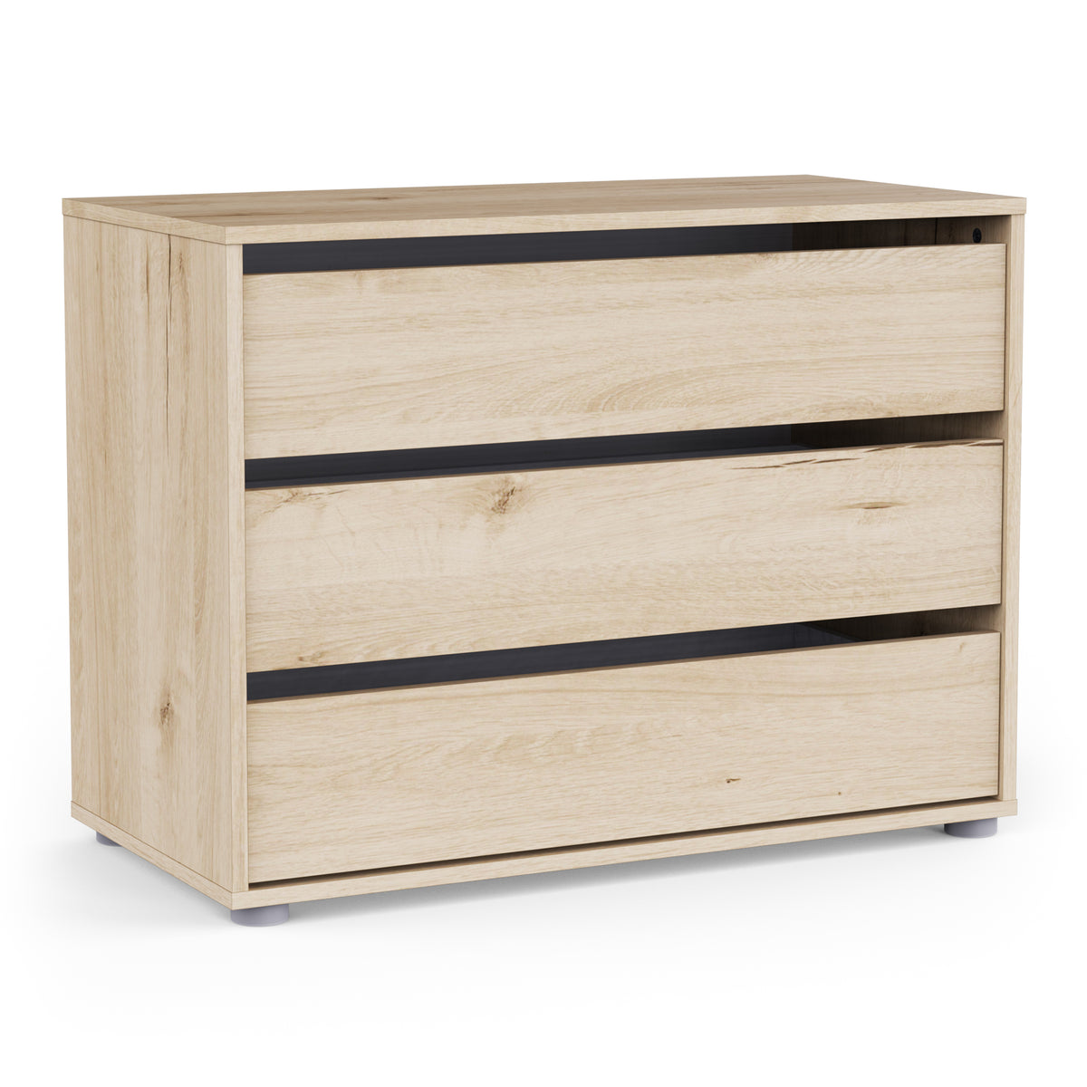 Dallas Universal 3 Drawers Royal Oak 80cm Large Internal Chest of Draw ...