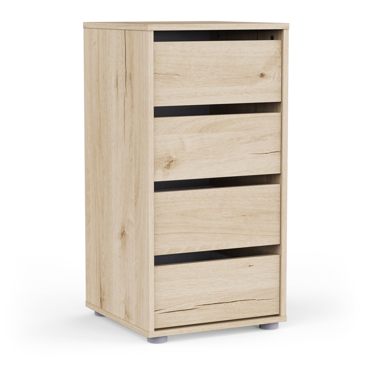 Dallas Universal 4 Drawers Royal Oak 40cm Tall Narrow Internal Chest o ...